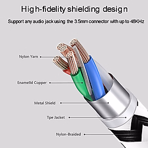 esbeecables AUX Cord for iPhone, 3.3FT [MFi Certified] Lightning to 3.5mm AUX Audio Stereo Cable for iPhone 14/13/ 12/11/ XS/XR/X 8 7/ iPad/iPod to Headphone, Speaker, Home/Car Stereo, Support iOS 16