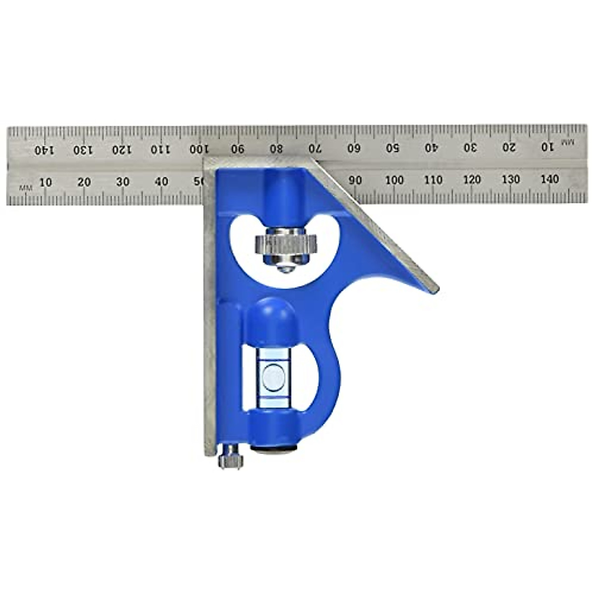 Empire Level E255M 6-Inch Pocket Combination Square With Stainless Steel Blade, Metric Graduations and True Blue Vial