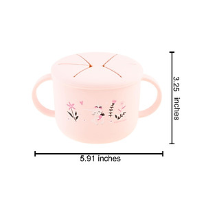 Stephen Joseph, Silicone Snack Cup, Snack Cups for Babies and Toddlers, Bunny, Medium