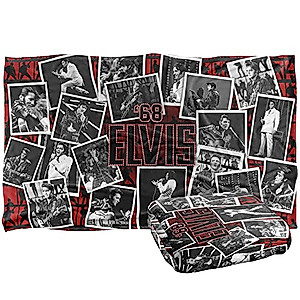 Elvis Presley Comeback to 68 Officially Licensed Silky Touch Super Soft Throw Blanket 36" x 58"