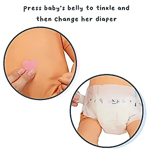 Baby Born My Real Baby Doll Annabell - Blue Eyes: Realistic Soft-Bodied Baby Doll Ages 3 & Up, Sound Effects, Drinks & Wets, Mouth Moves, Cries Real Tears, Eyes Open & Close, Pacifier