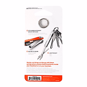 KeySmart NanoScissors - Mini Portable Foldable Keychain Scissors