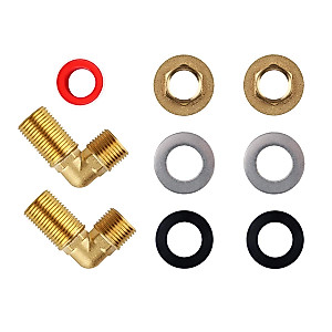 KWODE Commercial Faucet Installation Kit, Wall Mounting Installation Kit for Wall Mount Commercial Kitchen Sink Faucet Backsplash Mount Set on Stainless Compartment Prep & Utility Sink