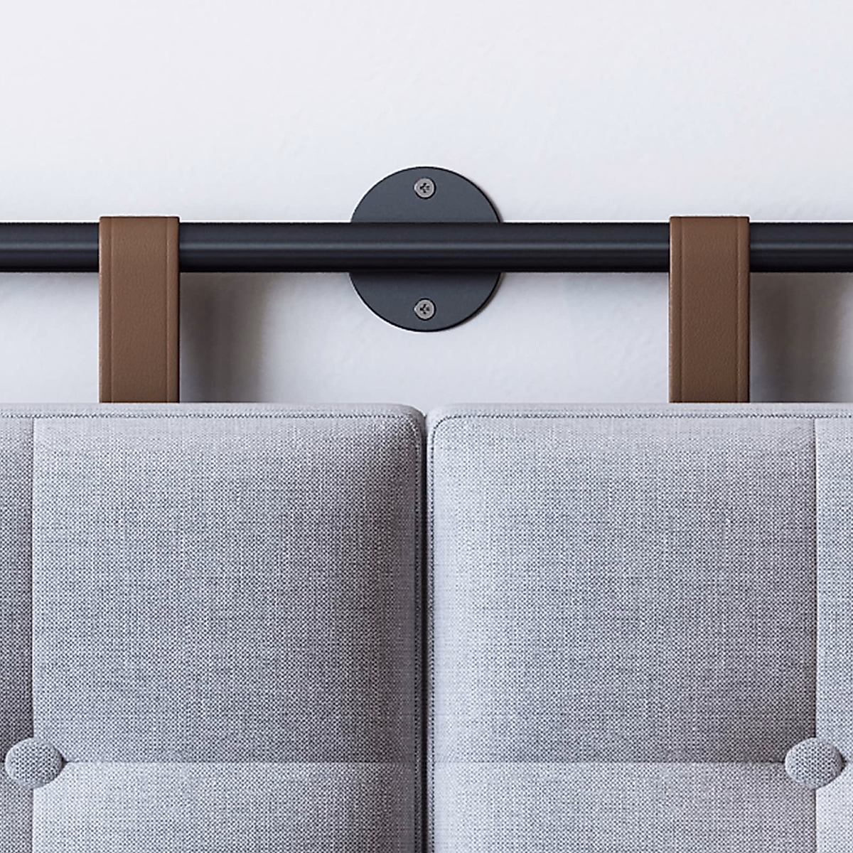 HouseMila Headboards for Queen Size Bed, Wall Mounted Headboard with Fine Linen Upholstery and Button Tufting, Adjustable Heigh Headboard for Bedroom(Queen,Grey)