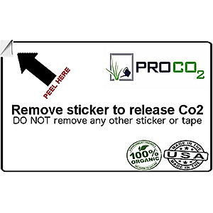 ProCO2 Mini Bucket - CO2 Generator - Ready to Use - Carbon Dioxide Boost for Indoor Grow Rooms and Tents - From Sprouting To Vegitative Growth Through Flowering - One Mini Bucket Covers up to an 2’x2’ Tent
