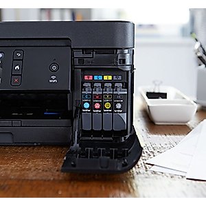 Brother Wireless All-in-One Inkjet Printer, MFC-J895DW, Multi-function Color Printer, Duplex Printing, NFC One Touch to Connect Mobile Printing, Amazon Dash Replenishment Enabled, Black, Standard