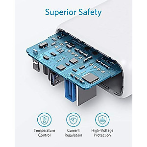 USB C Charger, Anker 32W 2 Port Charger with 20W USB C Power Adapter, PowerPort PD 2 with Foldable Plug for iPad/iPad Mini, for iPhone 14/14 Plus/14 Pro/14 Pro Max/13, Pixel, Galaxy, and More