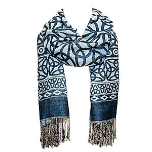 Ladies Irish Scarf, Denim Blue, 1 Size fits All
