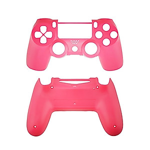 Replacement Full Housing Shell Case Cover with Buttons Mod Kit For PS4 Pro Slim For Sony Playstation 4 Dualshock 4 PS4 Slim Pro Wireless Controller - Pink