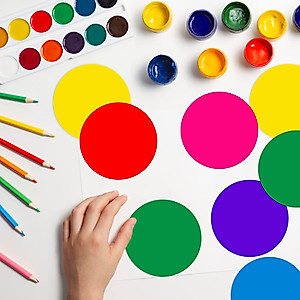 PAGOW 30pcs 6 Inch Classroom Floor Dots Floor Stickers, Waterproof Multi-Color Classroom Spots Stickers Markers, for Preschool Kindergarten Classroom ( Dot Diameter : 15 cm )