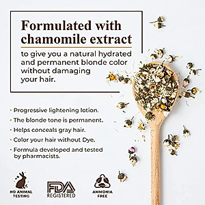 Camomila Intea Blonde Spray – Chamomile Hair Lightener with Gentle Color – No Ammonia or Parabens – 3.4oz