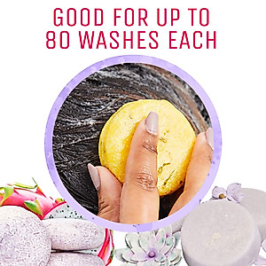 Sweet & Sassy 3 Conditioner Bars. Made in the USA. All Natural, Organic, SLS Free, Plastic Free, Safe for Color Treated Hair - So Sumptuous.