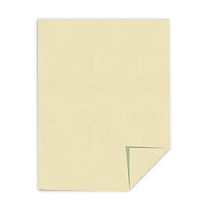 Southworth 25% Cotton Business Paper, 8.5” x 11”, 24 lb/90 gsm, Linen Finish, White, 100 Sheets - Packaging May Vary (P564CK), Ivory