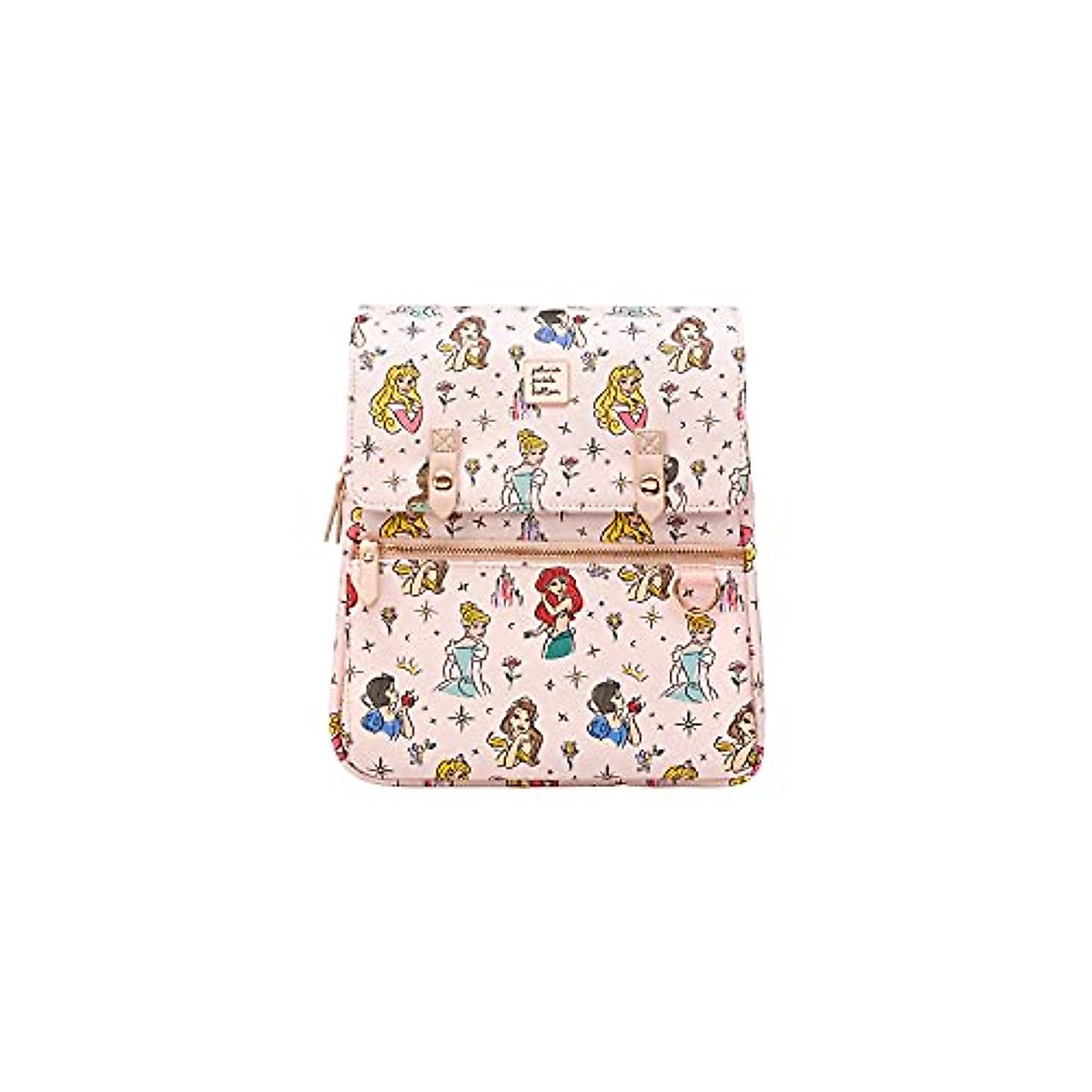 Petunia Pickle Bottom Meta Mini Backpack | Diaper Bag Backpack for Parents | Stylish Bag and Organizer | Comfortable, Spacious, and Sleek Backpack for On The Go Moms and Dads| Disney Princess