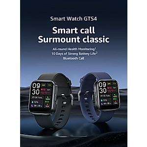 HANDA Smart Watch for Men Women,Fitness Tracker with 100 Sport Modes,Blood Oxygen Heart Rate Sleep Monitor,10 Day-Battery Life,Bluetooth Call IP67 Waterproof Activity Tracker for Android & iOS (Blue)