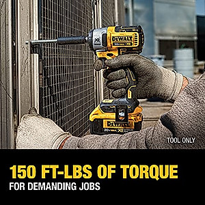 DEWALT 20V MAX XR Cordless Impact Wrench with Hog Ring, 3/8-Inch, Tool Only (DCF890B)