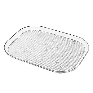 Zewkr Countertop Condiment Storage Rack, Household Rotating Storage Rack, Transparent Condiment Square can Turn The Refrigerator Turntable