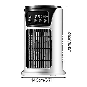 Portable A𝐢r Conditioners, Evaporative A𝐢r Cooler 3 Speeds,USB Personal Evaporative A𝐢r Cooler, Portable Humidifier F𝐚n for Bedroom Kitchen Office Desk Camping #C