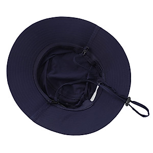 Connectyle Womens Foldable Floppy Wide Brim Beach Sun Hat UV Protection Fishing Hiking Hat Navy Blue
