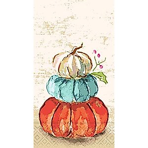 Paper Hand Towels for Bathroom Decor, Farmhouse Decor Fingertip Towels, Fall Decor Guest Towels Disposable, Decorative Paper Napkins, Pumpkin Decor Pak 30