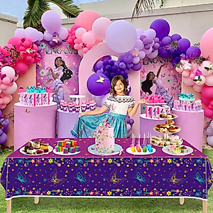 XJLANTTE 4 PCS Movie Party Tablecloths Decorations - Butterfly Plastic Table Cover, Magic Butterfly Rectangular Tablecloth for Kids Baby Shower Birthday Supplies, 51 x 86.6 Inch