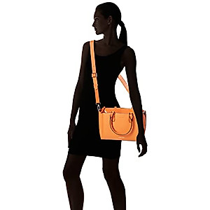 Calvin Klein Rita 2 in 1 Organizaional Satchel, Flame Orange