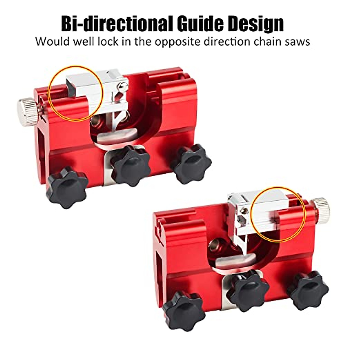 Chain Saw Blade Sharpener Kit - Fast Chainsaw Chain Sharpener with Pawl 3, Hand-Cranked Chain Saw Sharpener Tool Kits for 14"-22" Chain Saws, Electric Saws, Lumberjack, Garden Worker