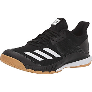 adidas Women's Crazyflight Bounce 3 Volleyball Shoe, Black/White/Gum, 14 M US