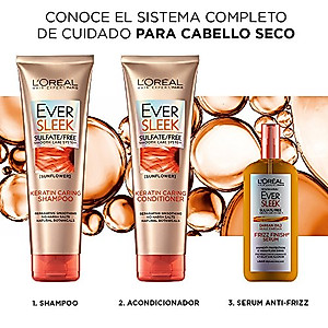 L'Oreal Paris EverSleek Sulfate Free Frizz Finish Oil-In-Serum, 4 Fl; Oz