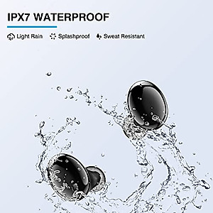 TRANYA T20 Wireless Earbuds, Bluetooth Earbuds with 48H Playtime, 4-Mic Design for Call, Wireless Headphones with Game Mode, IPX7 Waterproof Headphones for Sports, Touch Control