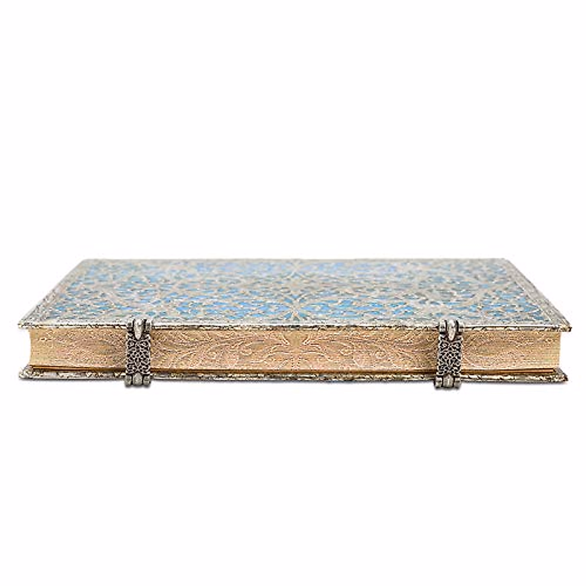 Maya Blue Ultra Lined Hardcover Journal, 240pg, 120GSM by Paperblanks (Silver Filigree Collection)