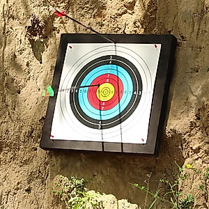 - QI HUO JU - Archery Target for Backyard Adult Portable EVA Foam Bow Targets High-Density Arrow Practice Target for Youth Indoor Outdoor Shooting (EVA Target)