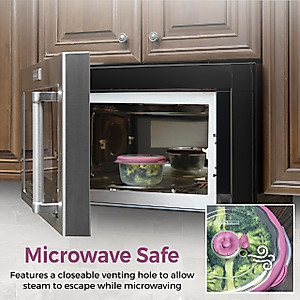 Tribello Plastic Freezer Food Storage Container with Lids Microwave/Dishwasher Safe Steam Vent/Air-Tight Lid Square Large 67 Oz 2-Pack 8.3-Cup