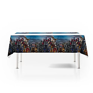 41 pcs Robot-Themed Party Supplies, 20 Plates, 20 Napkins and 1 Tablecloth for Robot Birthday Party Decorations for Boys and Girls