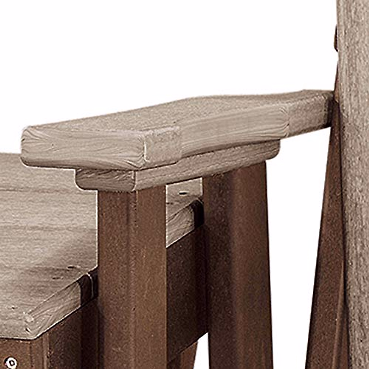 American Furniture Classics 515WWTB-K Double Glider, One Size, Weatherwood/Tudor Brown