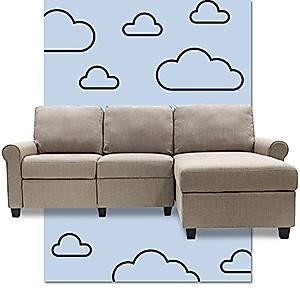 Serta Copenhagen Reclining Sectional with Right Storage Chaise - Oatmeal