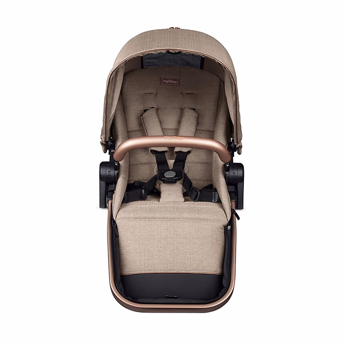Peg Perego Companion Seat - Accessory - Compatible with Ypsi Strollers - Mon Amour (Beige & Pink)