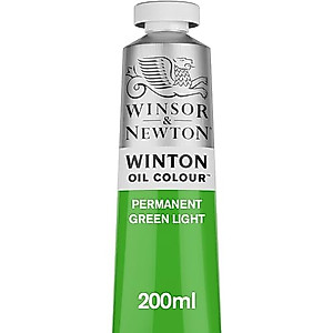 Winsor & Newton Winton Oil Color, 200ml (6.75-oz) Tube, Permanent Green Light