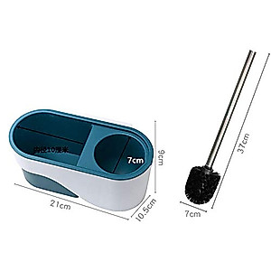 Mounted Wall Hygienic Toilet Bowl Brushes,Toilet Cleaner Brush Kit,with Quick Drying Holder Set for Bathroom,Easy to Clean-C