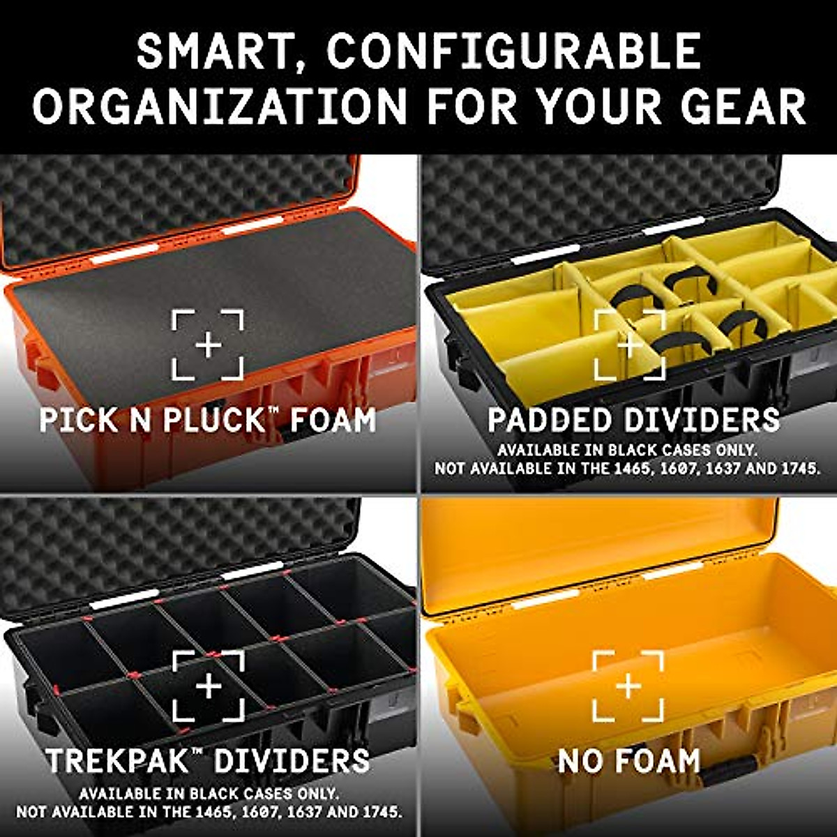 Pelican Air 1605 Case with Foam - Black