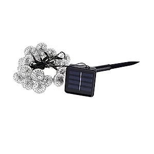 Globe String Lights, 20/30/50 Balls Waterproof LED Fairy Lights, Outdoor Starry Lights Solar Powered String Lights, Decorative Lighting for Home, Garden, Party, Festival, Warm White