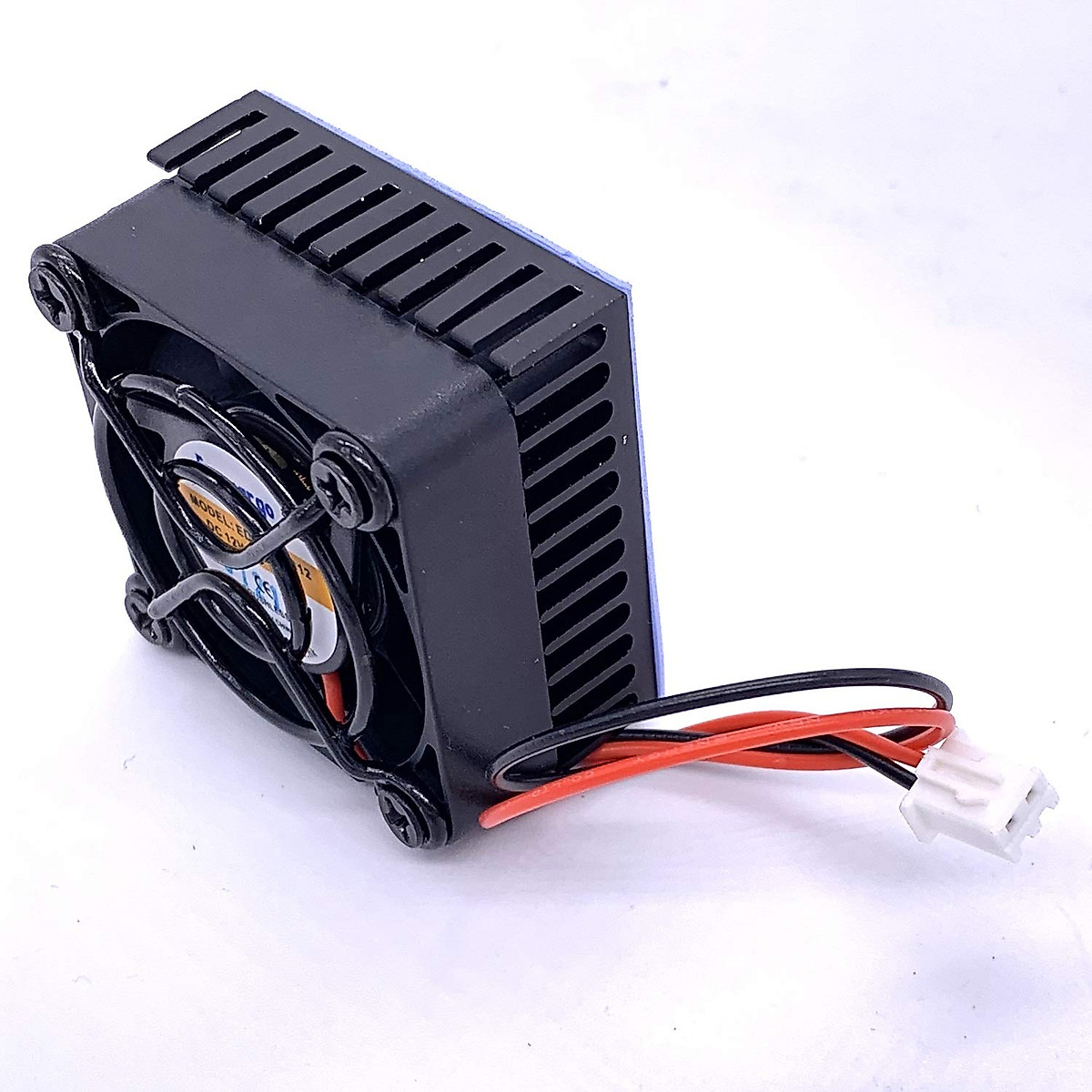 Easycargo 40mm Heatsink Fan 12V Kit, Cooler Heat Sink 40x40mm + 12V Ball Bearing Fan + Thermal Tape + Grill Screw Mounting Kit (1)