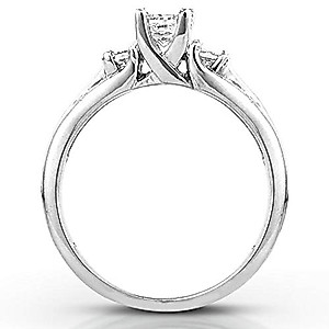 Kobelli Diamond Wedding Set 1/2 carat (ctw) in 14K White or Yellow Gold, Size 10, White Gold