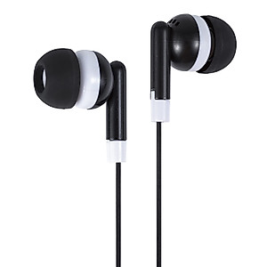 Wjjitan Wholesale Bulk Earbuds Headphones 50 Pack Individually Bagged Earphones for Schools, Classroom, Students, Libraries, Hospitals, Museums