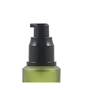 1PCS 60ML/2OZ Empty Refillable Green Frosted Glass Bottles with Pump Vial Cosmetic Dispenser Jars Storage Container Portable Travel Bottle Sample Trial Packing