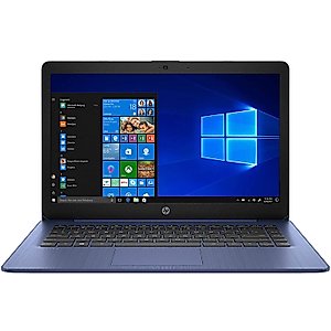 HP Stream 14-ds0036nr 14-inch HD Touchscreen Laptop, AMD A4-9120e Dual-Core, 4GB DDR4 RAM, 64GB eMMC, AMD Radeon R3 Graphics, Windows 10 Home, WiFi Bluetooth Royal Blue (Renewed)