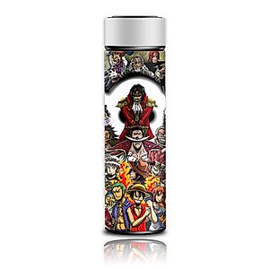 G-Ahora Anime Water Bottle,Anime Water Bottle Cup,Smart Temp Display Reusable Water Bottle 500ml (All B)