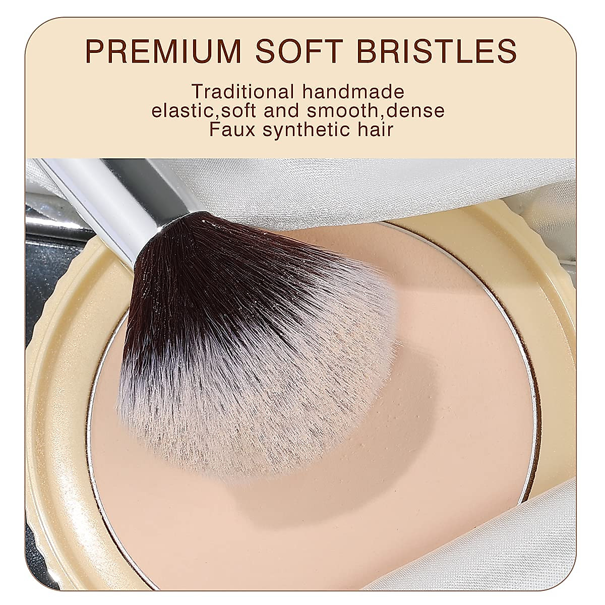 Makeup Brush Set, SOLVE 32 Pieces Professional Makeup Brushes Wooden Handle Cosmetics Brushes Foundation Concealer Powder Face Eye Make up Brushes Kit, Black