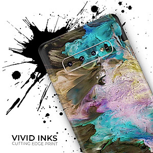DesignSkinz Liquid Abstract Paint V36 Protective Vinyl Decal Wrap Skin Cover Compatible with The Samsung Galaxy S20 (Screen Trim & Back Glass Skin)