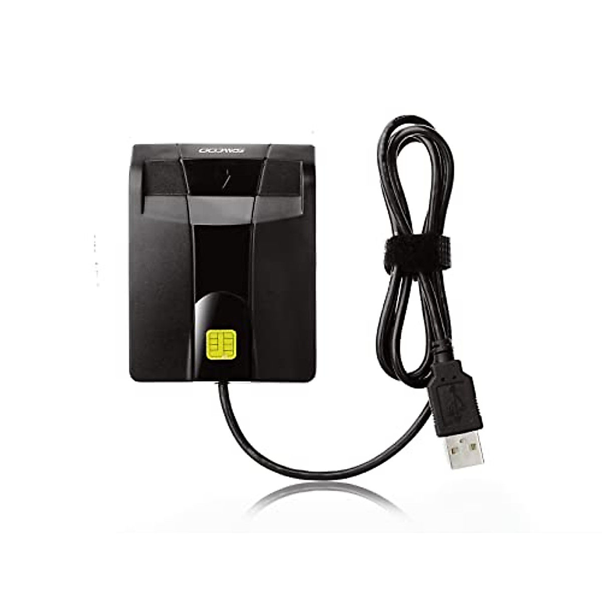 Saicoo DOD Military USB Common Access CAC Smart Card Reader, Compatible with Mac OS, Win (Horizontal Version)